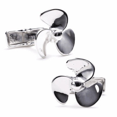 Sterling Silver Propeller Cufflinks – Cristina Romig & Co.